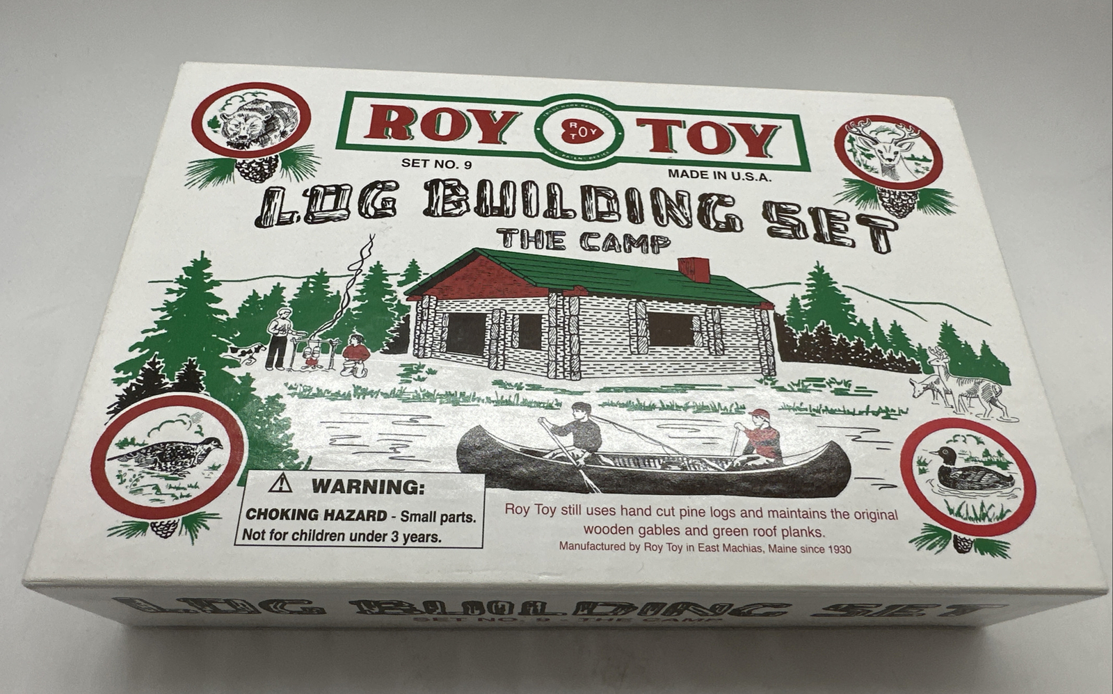 Roy Toy Log Building Set "The Camp" Complete Set No. 9 Wooden Made in ...
