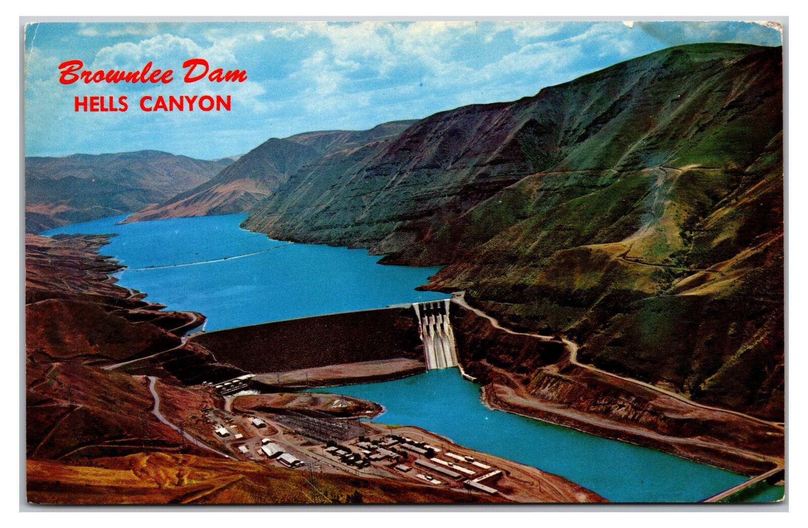 Vintage 1960s - Brownlee Dam - Hells Canyon, Idaho Postcard (UnPosted) | eBay