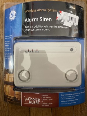 GE Wireless Alarm System Additional Siren to increase noise new | eBay