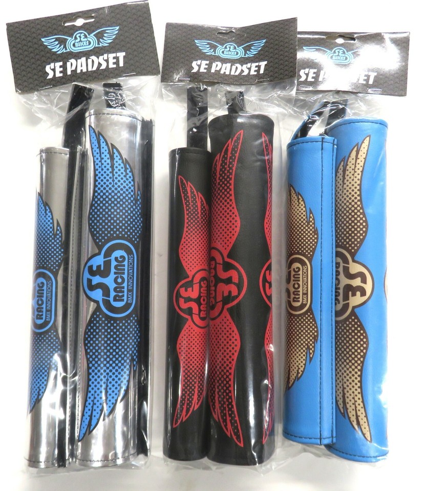 SE Racing Wing 3 Piece Padset Pad Set Black/Red or Blue | eBay