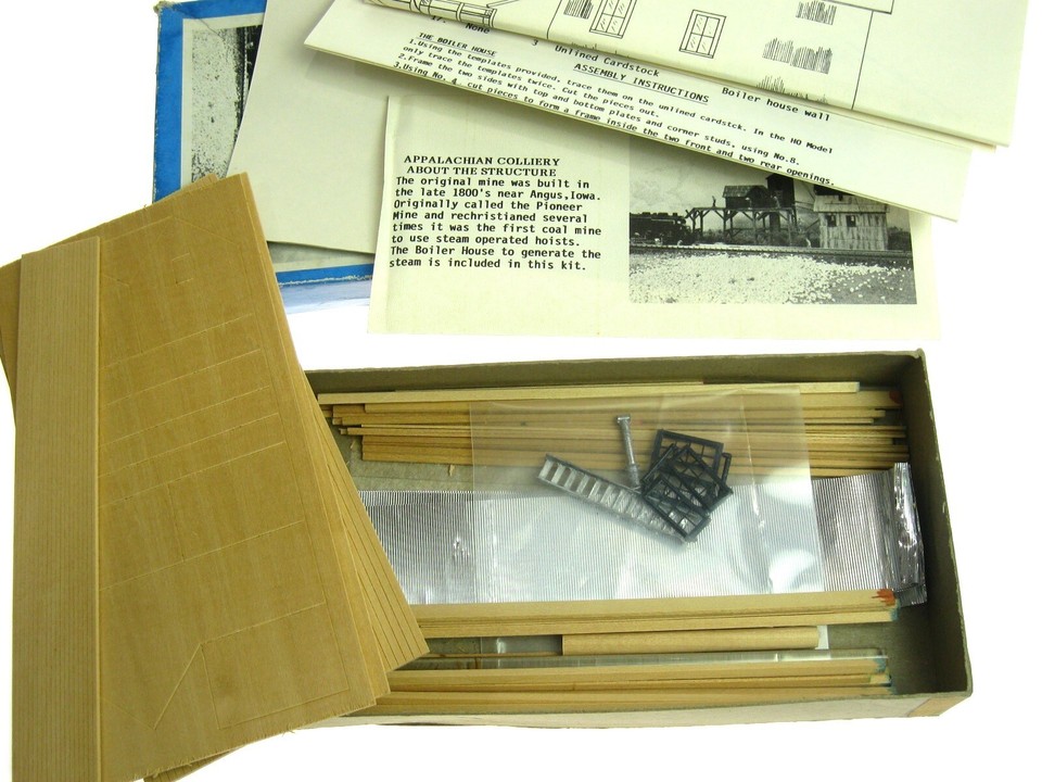 Vintage Muir Models HO Scale Appalachian Colliery Mine Boiler House ...