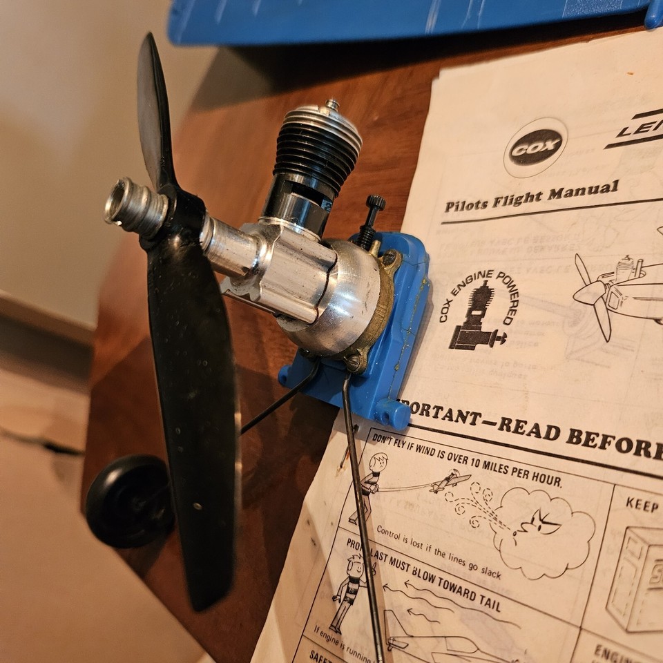 Vintage Cox Pt-19 Flight Trainer Control Line Model Airplane- Untested ...