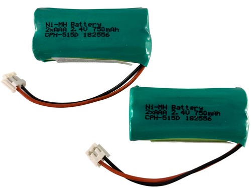 2 Pack Home Phone Battery for Vtech CS6209 CS6219 CS6229 DS3101 DS3111 ...
