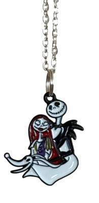 Jack and Sally Skellington Pendant Necklace Nightmare Before Christmas ...