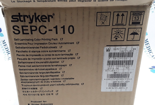 Stryker SEPC-110 Self Laminating Color Printing Pack REF 0240080231 | eBay