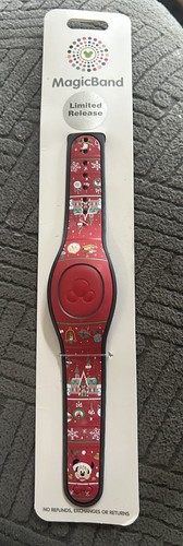 2020 Disney Parks Christmas Magic Band Red Limited Release Unlinked | eBay