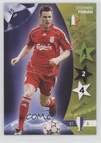 2006-07 Panini UEFA Champions League Trading Cards Steve Finnan Stephen ...