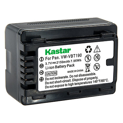 1x Kastar Battery for Panasonic VW-VBT190 HC-V550 HC-V710 HC-V720 V720M ...