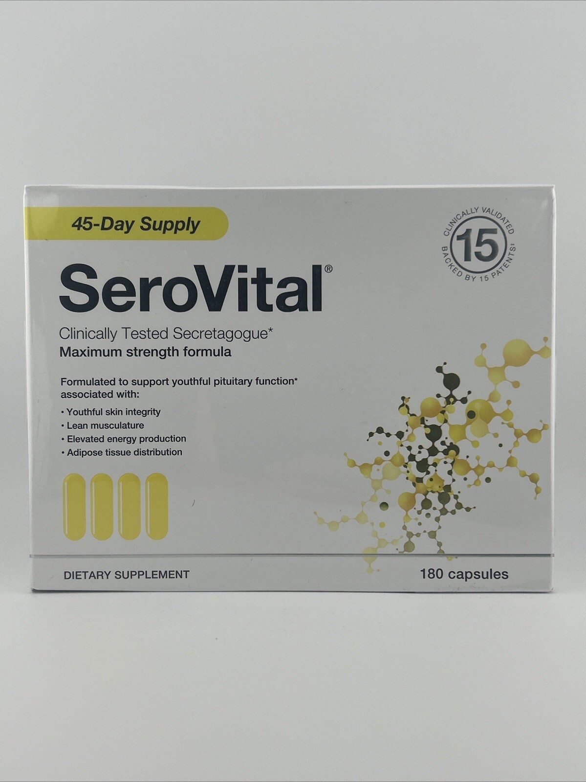 SeroVital Maximum Strength Formula 180 Capsules, 45 Day Supply (Exp ...