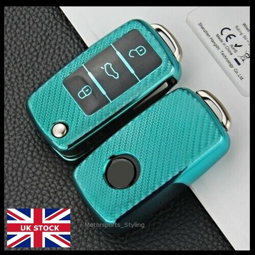 Green Key Cover For Skoda Octavia Fabia Superb Yeti Citigo Rapid Case ...
