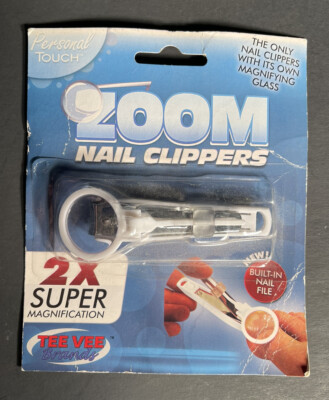 Handy Zoom 2X Magnifying Stainless Steel Nail Clippers With Nail File ...