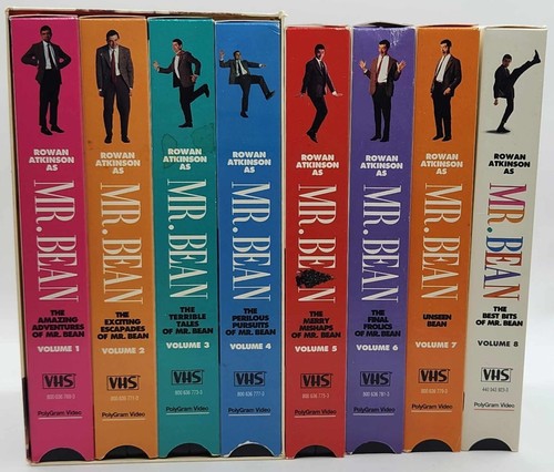 Legendary Mr. Bean VHS Tapes Movies Box Sets Volumes 1-8 Rowan Atkinson ...