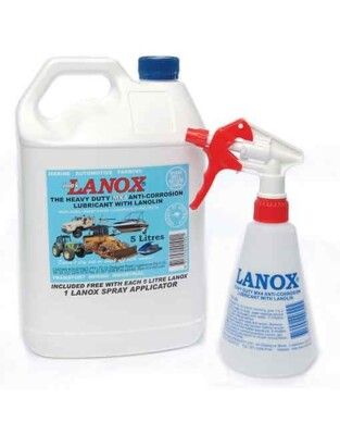 MX4 Inox Lanox Lanolin Lubricant 5 Litre & SPRAY BOTTLE | eBay Australia