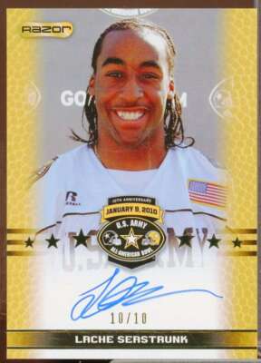 Lache Seastrunk 2010 Razor Army All-American Bowl Tour Autographs Gold ...