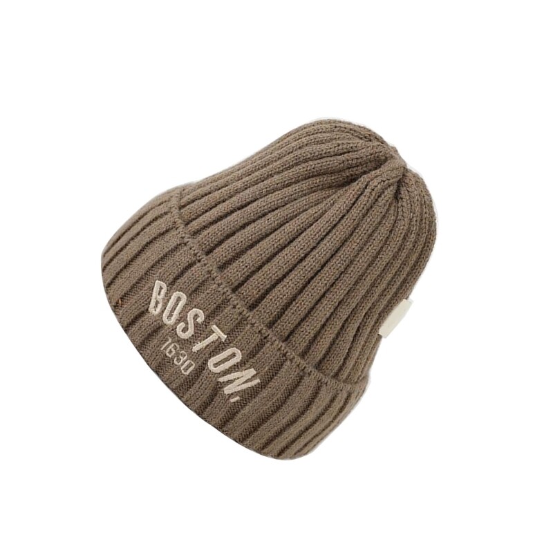 Letter Pullover Caps Solid Color Bonnet Fashion Headwear for Boys Girls ...