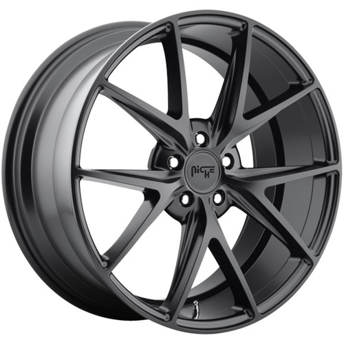 22x9 +25 Niche M117 Misano 5x120 Matte Black Wheels (Set of 4) | eBay