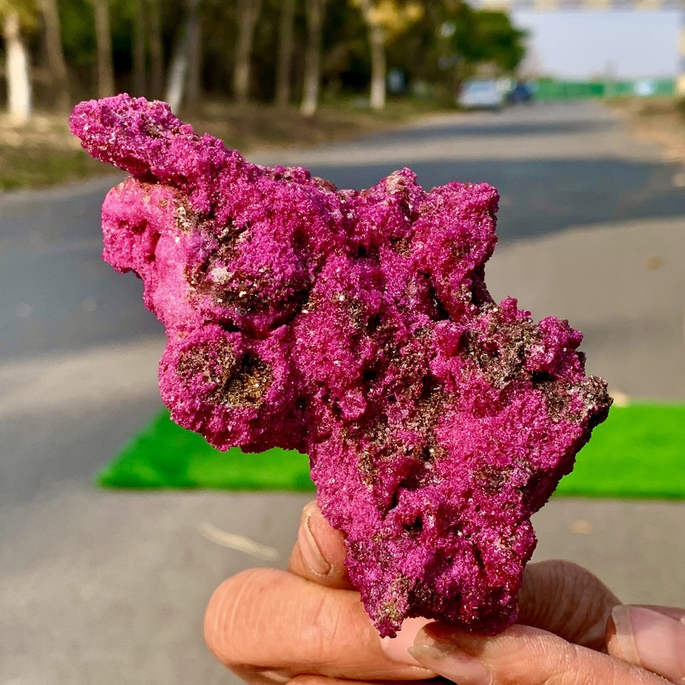 225G Natural Rough Red Corundum Phlogo Pit Mineral Spirits Ruby Raw ...