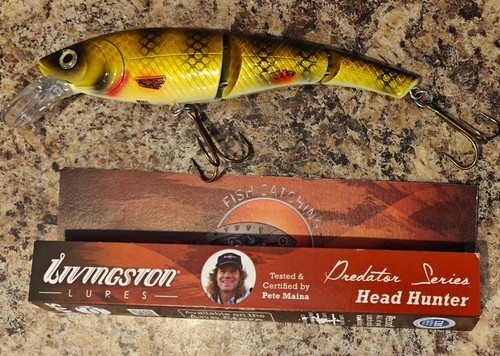 Livingston Lures Head Hunter Lure #7186 Natural Perch, pike musky ...