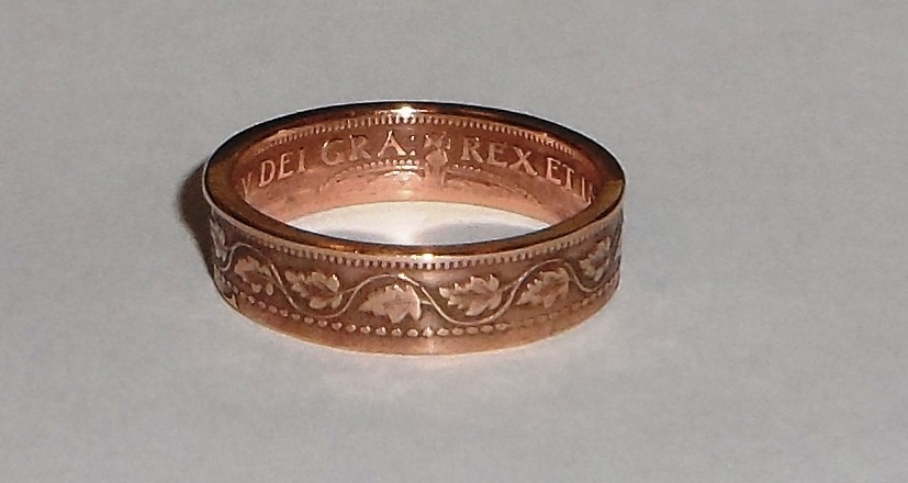 "Sealed" Coin Ring made from 100 year old Canadian large size 6-13 | eBay