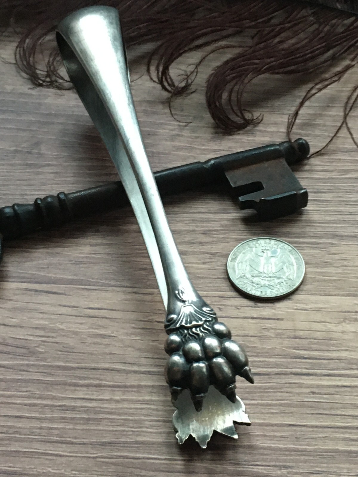 Antique Silver Plated Sugar Tong with Lions Paws by FELIX CHERON MERY ...