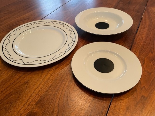 Sasaki Fine China, Lightning Design by Andree Putnam - Dinner plates | eBay