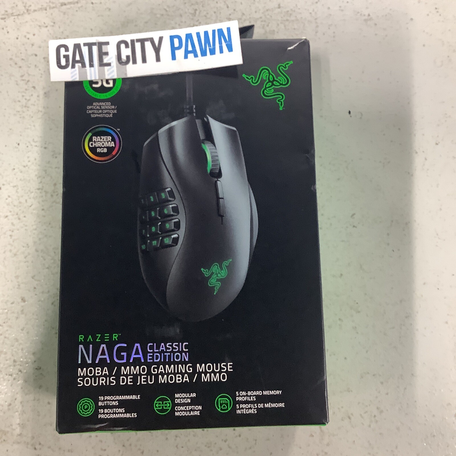 Razer Naga Classic Edition (RZ01-02410200-R3U1) Wired Gaming Mouse for ...