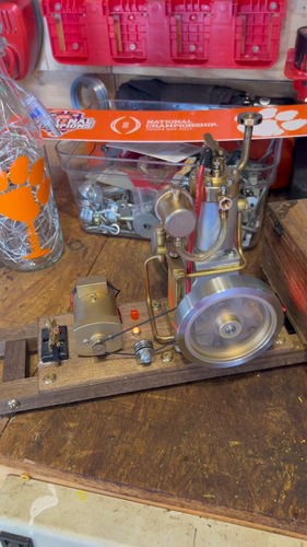 M91 ETX Vertical Hit and Miss water cooled Engine mounted on custom ...