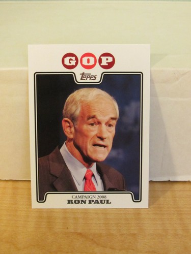 2008 Topps Baseball Campaign 2008 Ron Paul #CO8-RP GOP Republican Texas ...