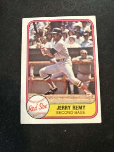 1981 Fleer Baseball Card #238 Jerry Remy Boston Red Sox Vg Creased Free ...