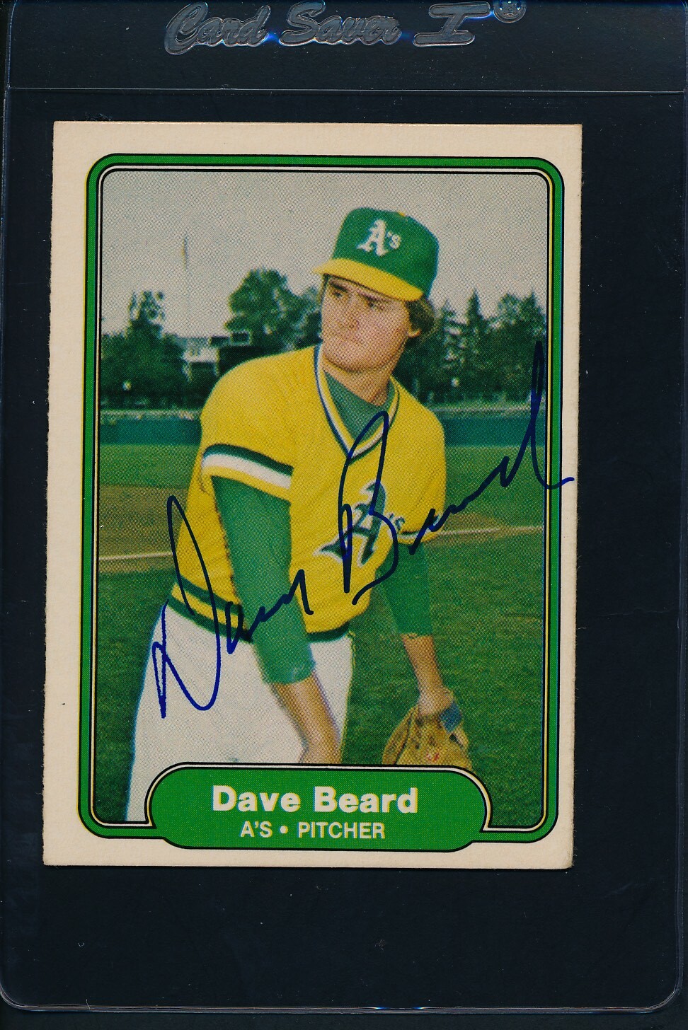 1982 Fleer #87 Dave Beard A's Signed Auto *26471 | eBay