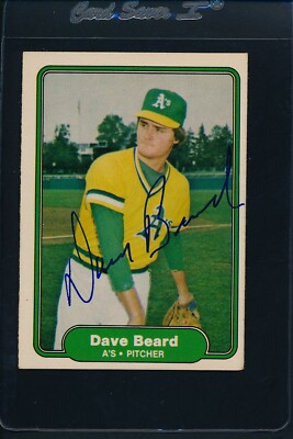 1982 Fleer #87 Dave Beard A's Signed Auto *26471 | eBay