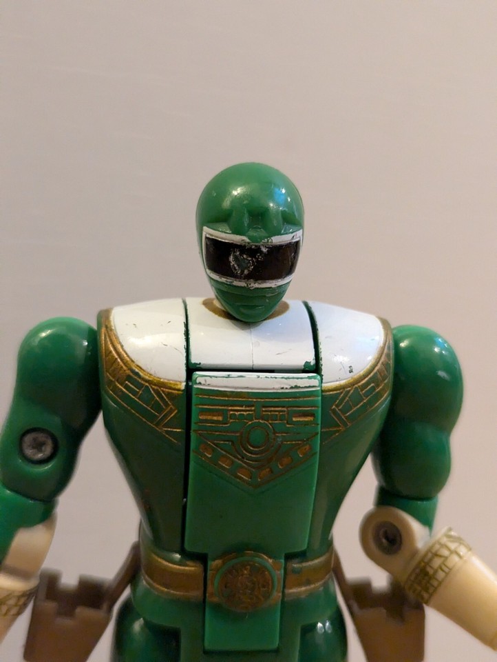 Mighty Morphin Power Rangers Zeo Auto-morphin Green Ranger Flipper 5.5 ...