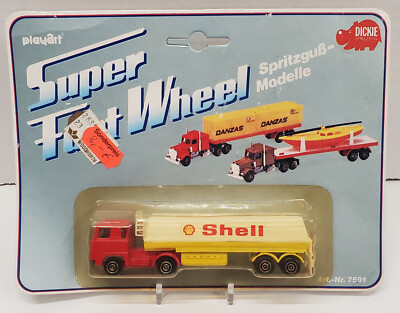 Super Fast Wheel Dickie Shell Oil Tanker Truck Sieber Vintage PlayArt ...
