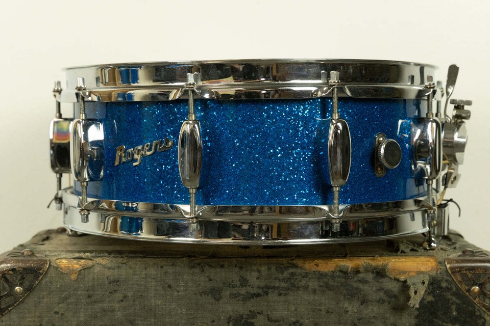 1960s Rogers Swingtime Blue Sparkle Pearl Drum Set | eBay
