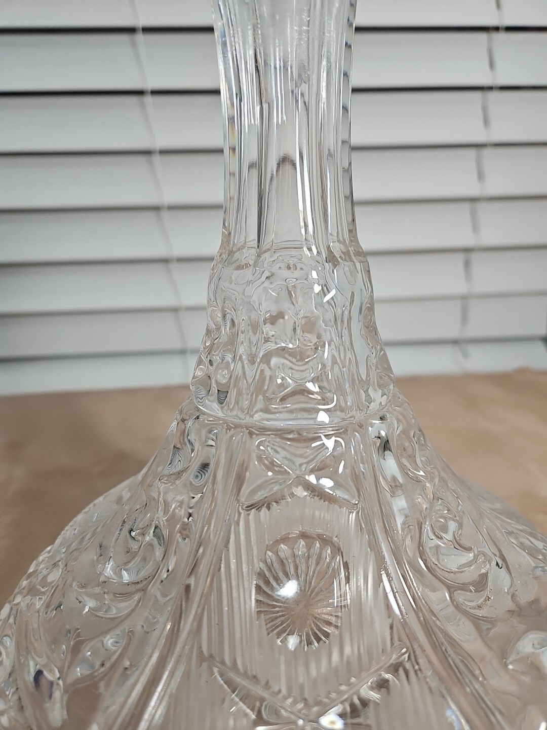 Vintage Crystal Ships Table Etched Rose Bar Serve Ware Decanter. | eBay