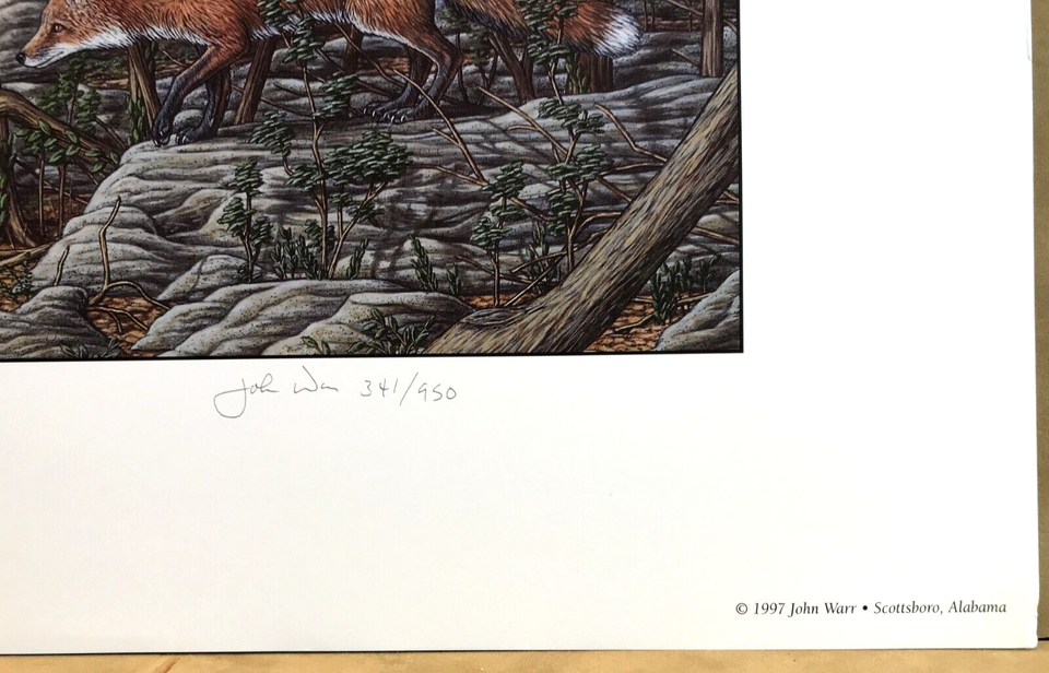 John Warr Limited Edition Civil War Art print Out Foxin' The Enemy ...