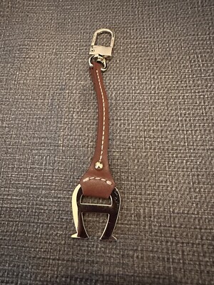 Etienne Aigner Brown Leather Keychain | eBay