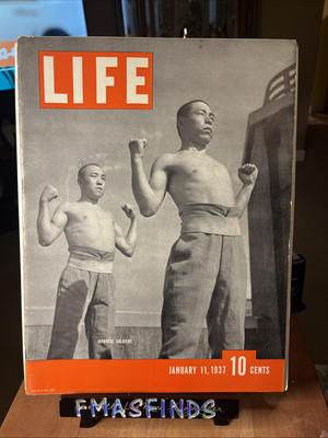 DZ 1937 JAPANESE SOLDIERS January 11 LIFE Magazine JAPAN | eBay