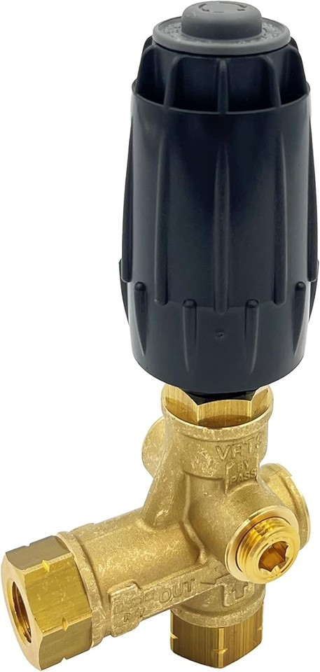 Unloader Valve Brass 4500 PSI 10.5 GPM Pressure Relief Bypass ...
