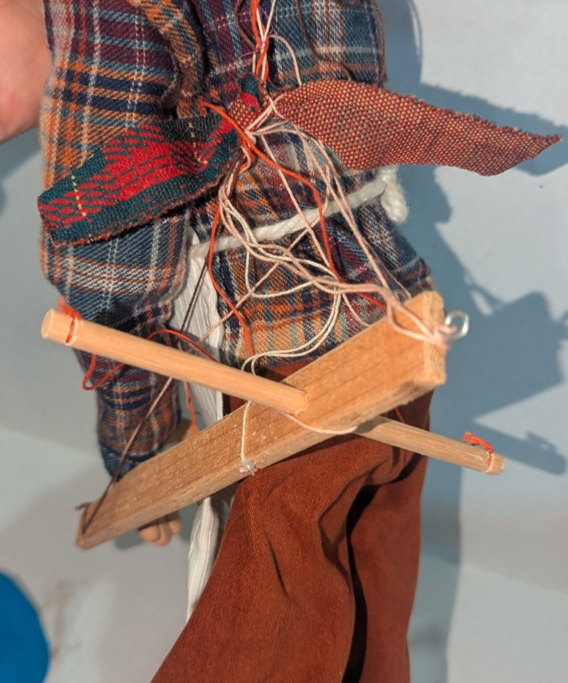 Vtg Hand Painted Paper Mache Pinocchio Marionette Puppet Set Jiminy ...