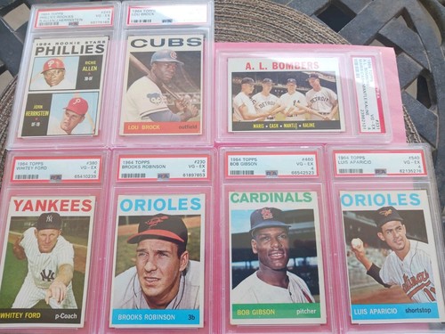 1964 Topps Complete Set (587) VG/EX w/13 Graded Cards PSA Mantle, Rose ...