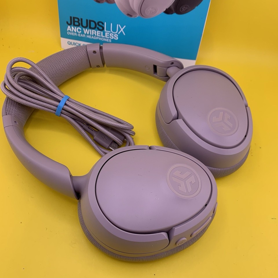 NEW JLab JBuds Lux ANC Wireless Bluetooth Over-Ear Headphones -Mauve SHIP ASAP🚀 | eBay