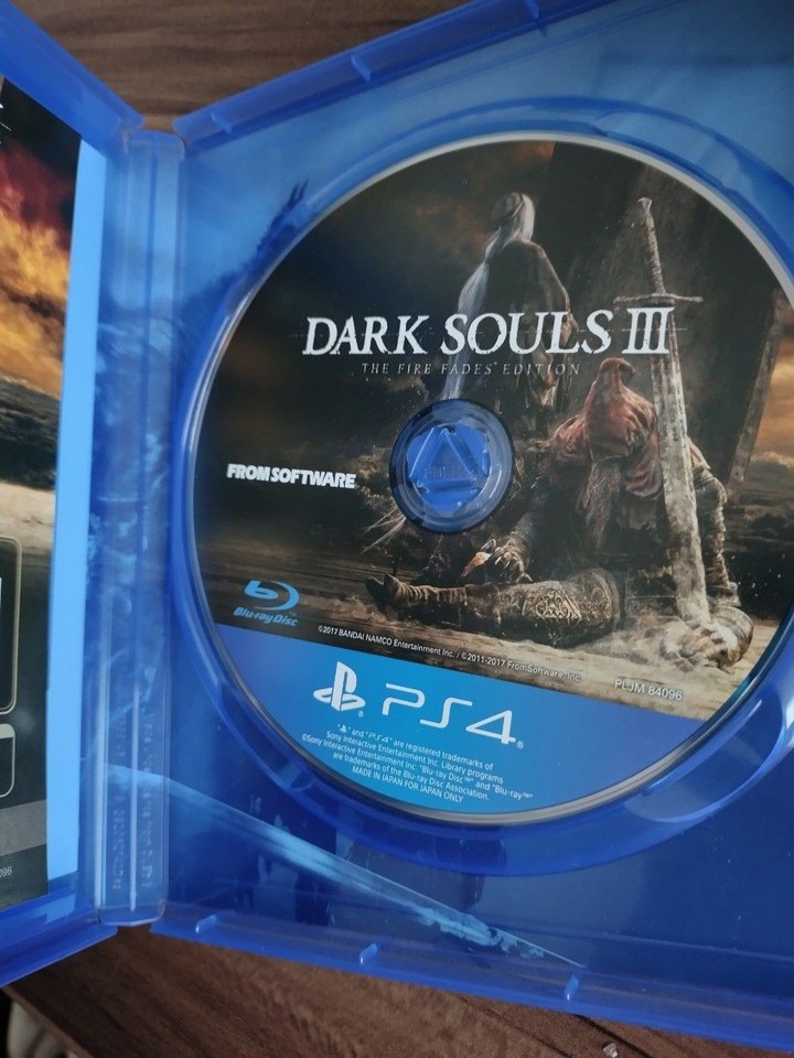 Dark Souls III The Fire Fades Edition PS4 Game Disc | From Japan | eBay