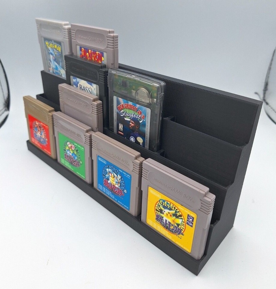 Game Boy Advance Display Stand, Tiered, 16 Slots for GBA, GBC, GB, 3D ...