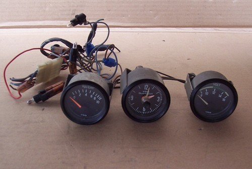 1978-1982 Porsche 924 944 78 82 Clock Volt Turbo Gauge Set | OE