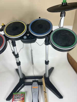 Xbox One Rock Band 4 Wireless Drum Set 048-073 Cymbals Missing Blue ...