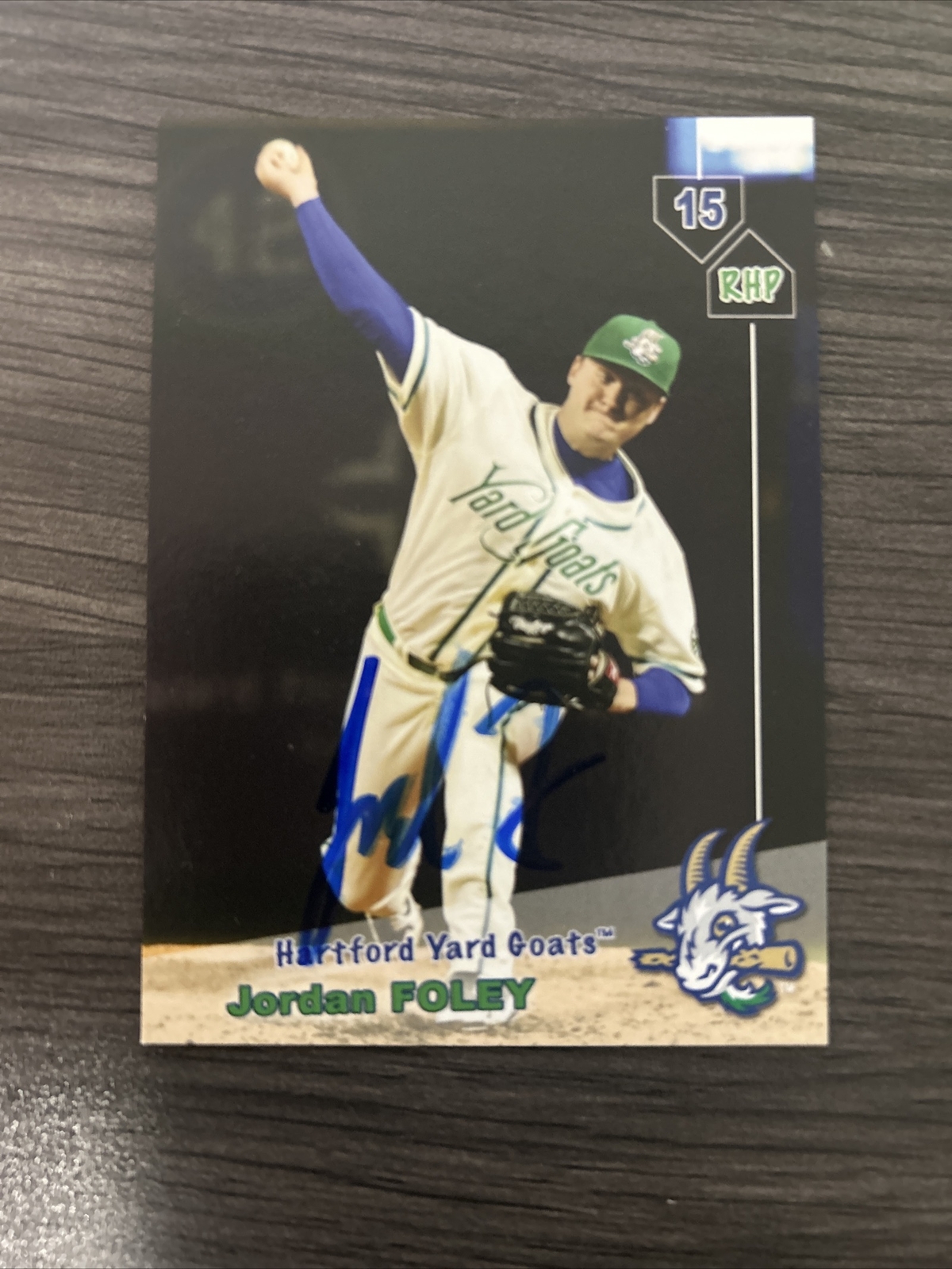 Jordan Foley Autographed 2019 Hartford Yard Goats Team Set | eBay