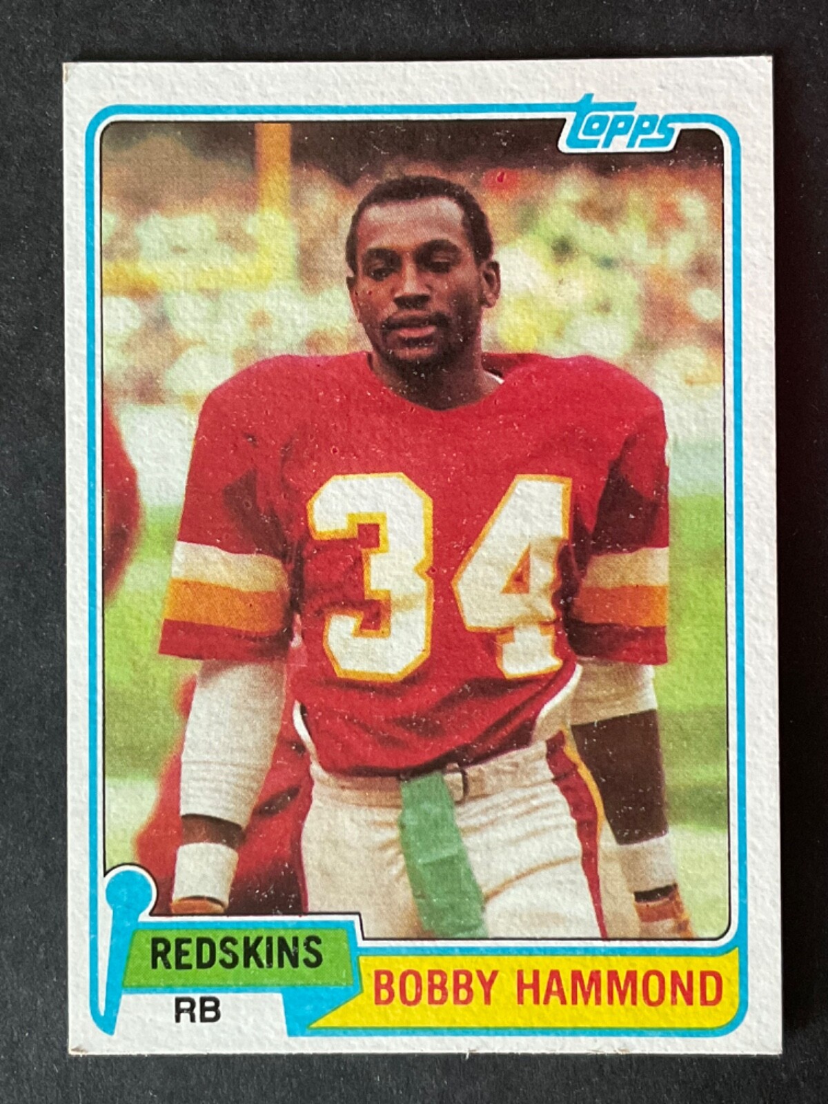 Bobby Hammond 1981 Topps Football Card #451 Washington Running Back ...