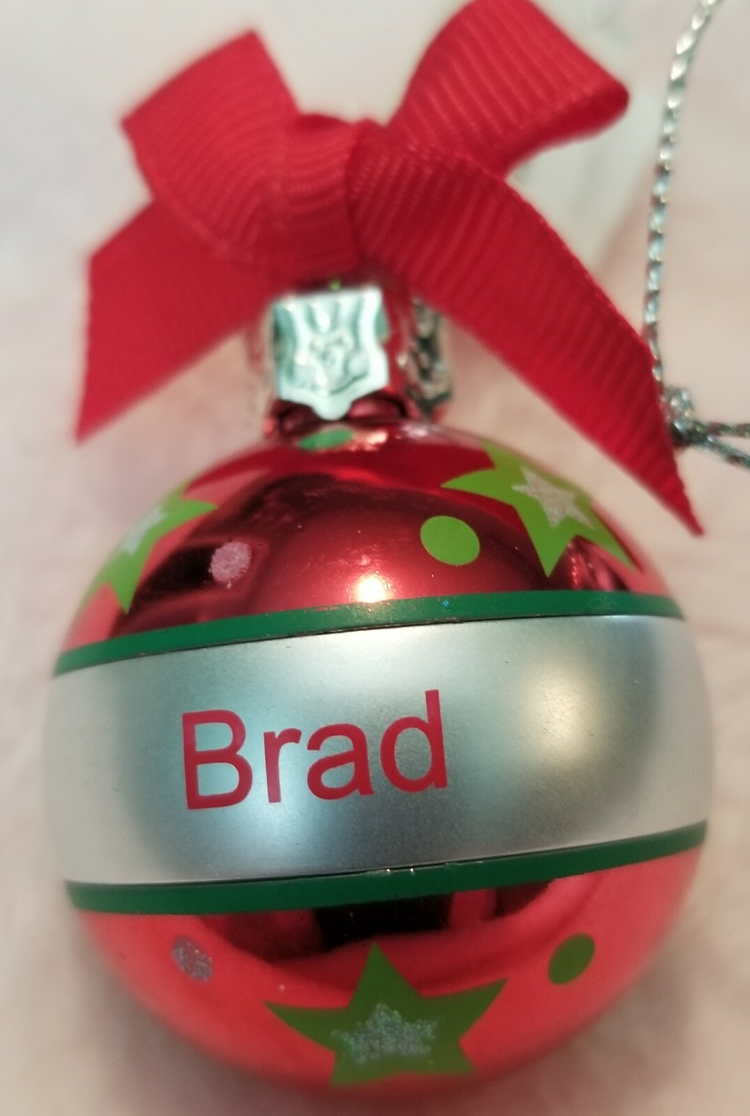 Gantz Christmas Ball Name Ornament Brad | eBay