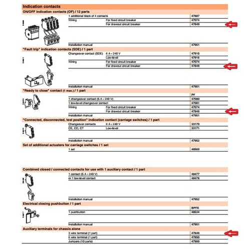 SCHNEIDER Electric MERLIN GERIN Square D 47849 S47849 CIRCUIT BREAKER ...